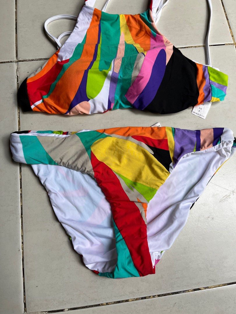 Colorful Bikini 2 pieace, Women's Fashion, Swimwear, Bikinis ...