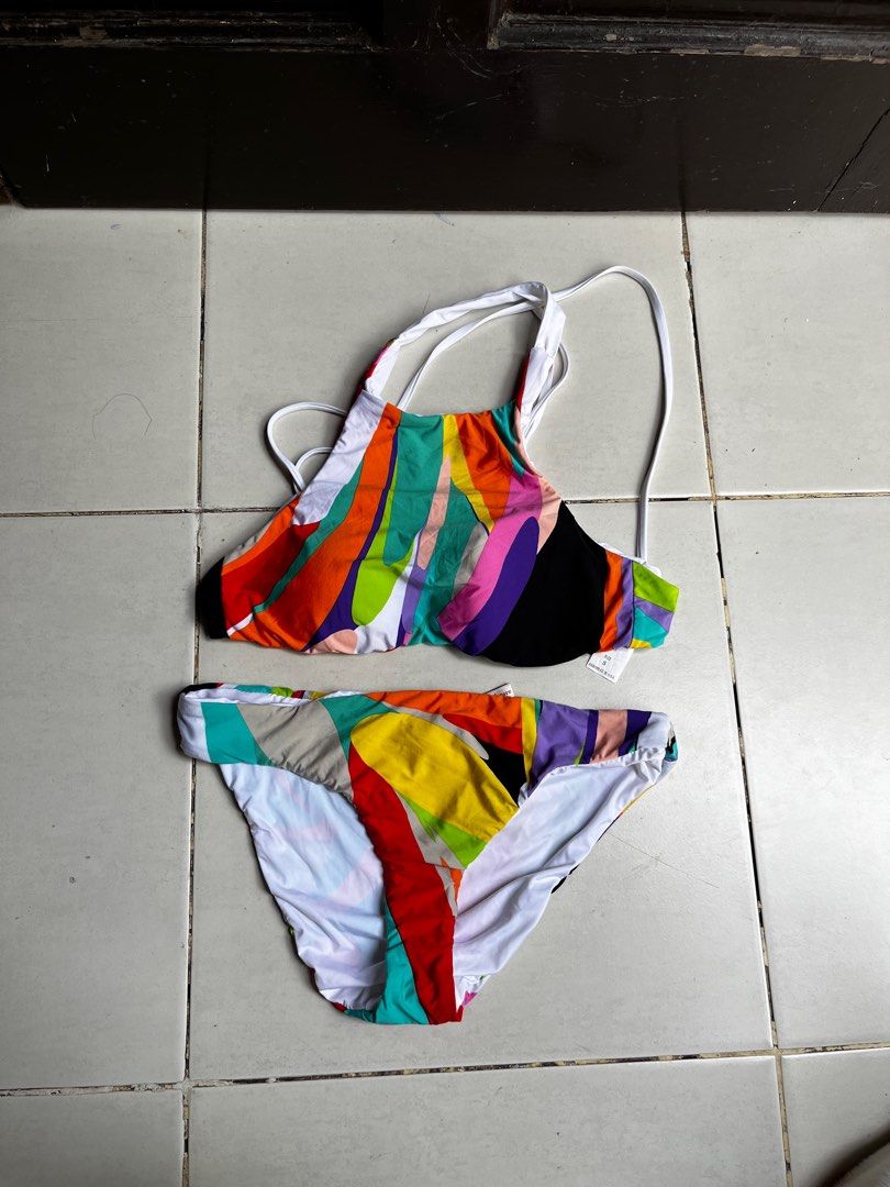Colorful Bikini 2 pieace, Women's Fashion, Swimwear, Bikinis ...