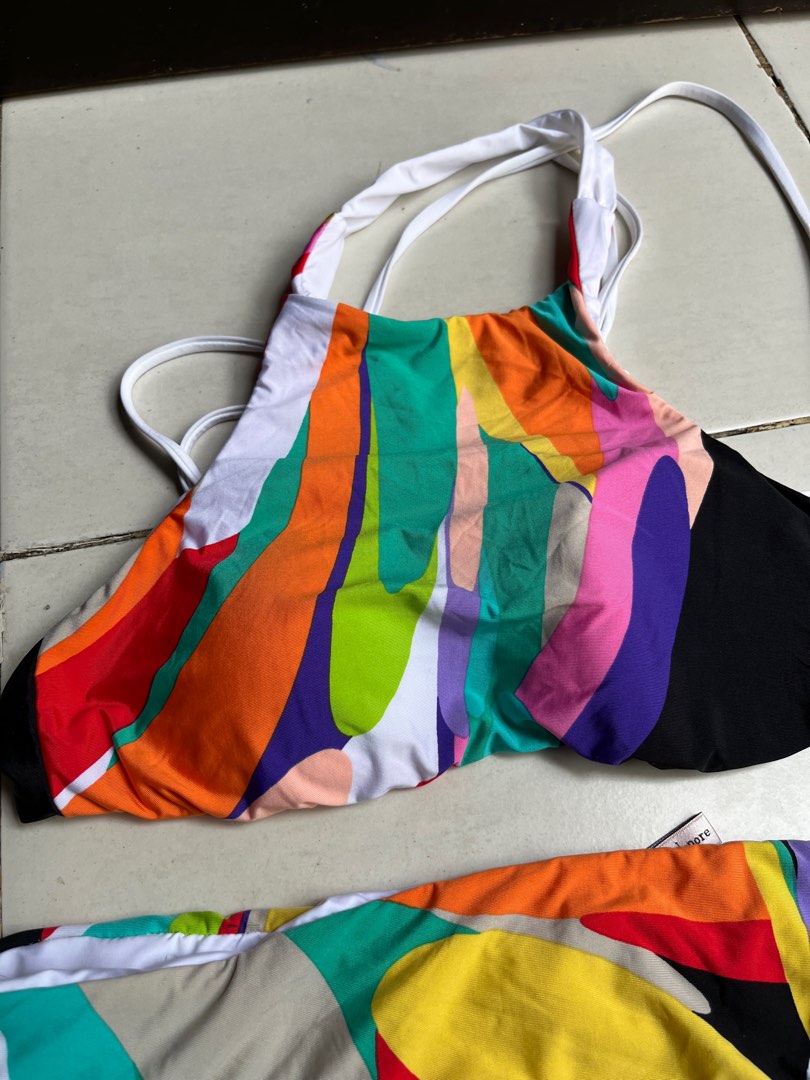 Colorful Bikini 2 pieace, Women's Fashion, Swimwear, Bikinis ...