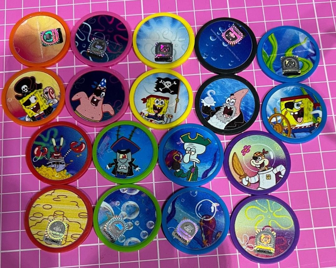 CPCM Spongebob Pirate Full 26 Cards & Chips Set, Hobbies & Toys ...