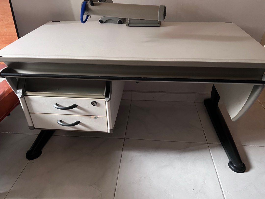 Crosscom Moll Ergonomic Table with accessories, Furniture & Home Living ...