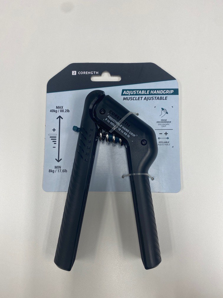 Decathlon Adjustable Handgrip 8-40kg, Sports Equipment, Exercise ...