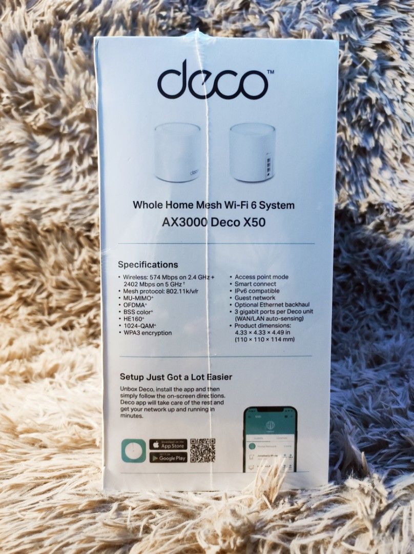DECO AX3000 X50 Whole Home Mesh Wi-Fi 6, Computers & Tech, Office ...
