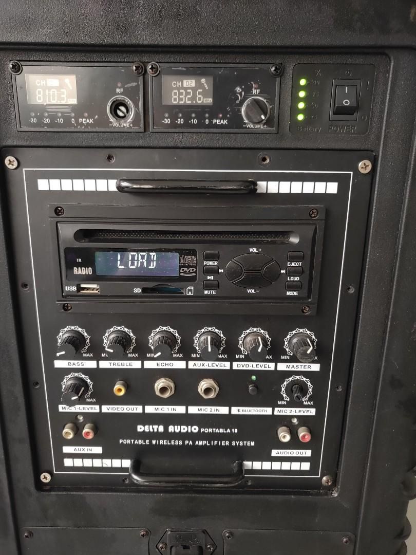 Delta Audio Portable Wireless PA Amplifier System With Build in CD ...