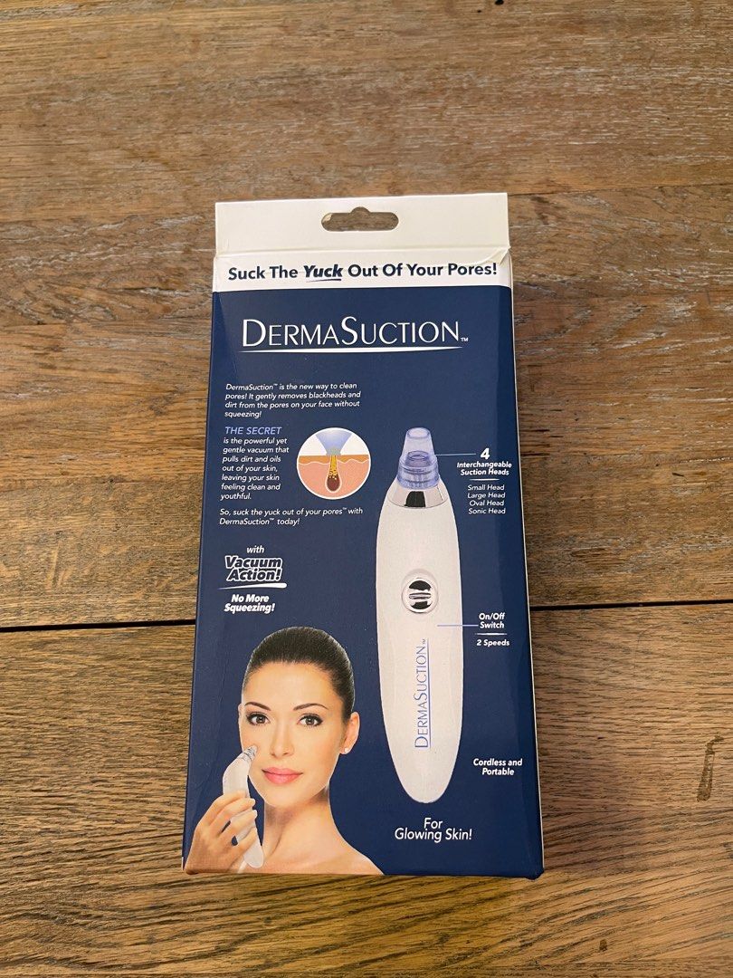 Derma Suction Pore Cleaning Device, Beauty & Personal Care, Face, Face ...