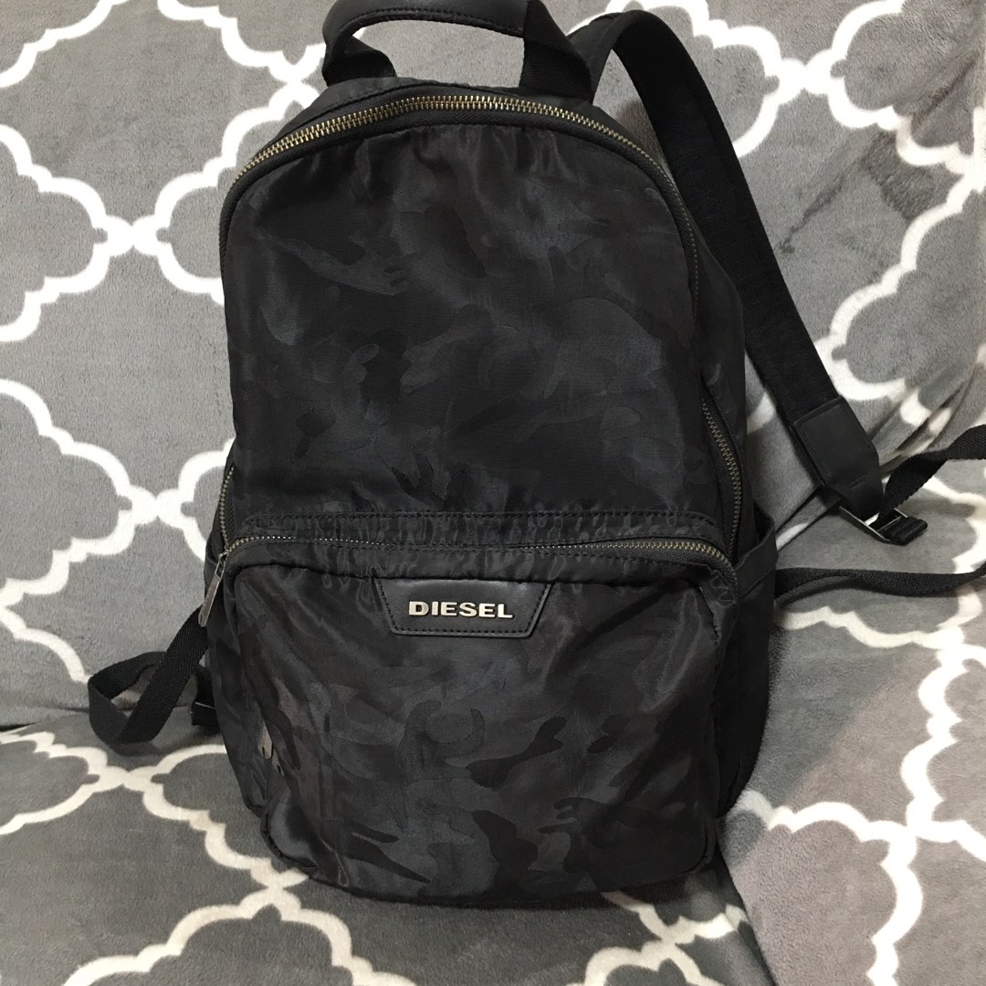 Diesel black camou medium backpack, Men's Fashion, Bags, Backpacks on ...