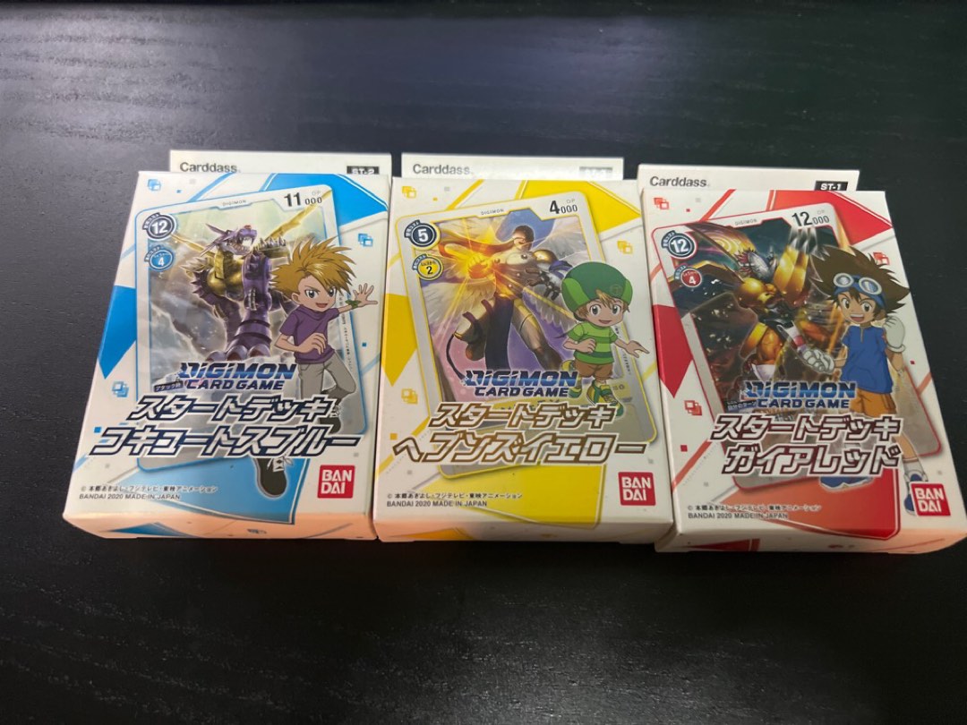 Digimon base set starter deck 3 color, Hobbies & Toys, Toys & Games on ...