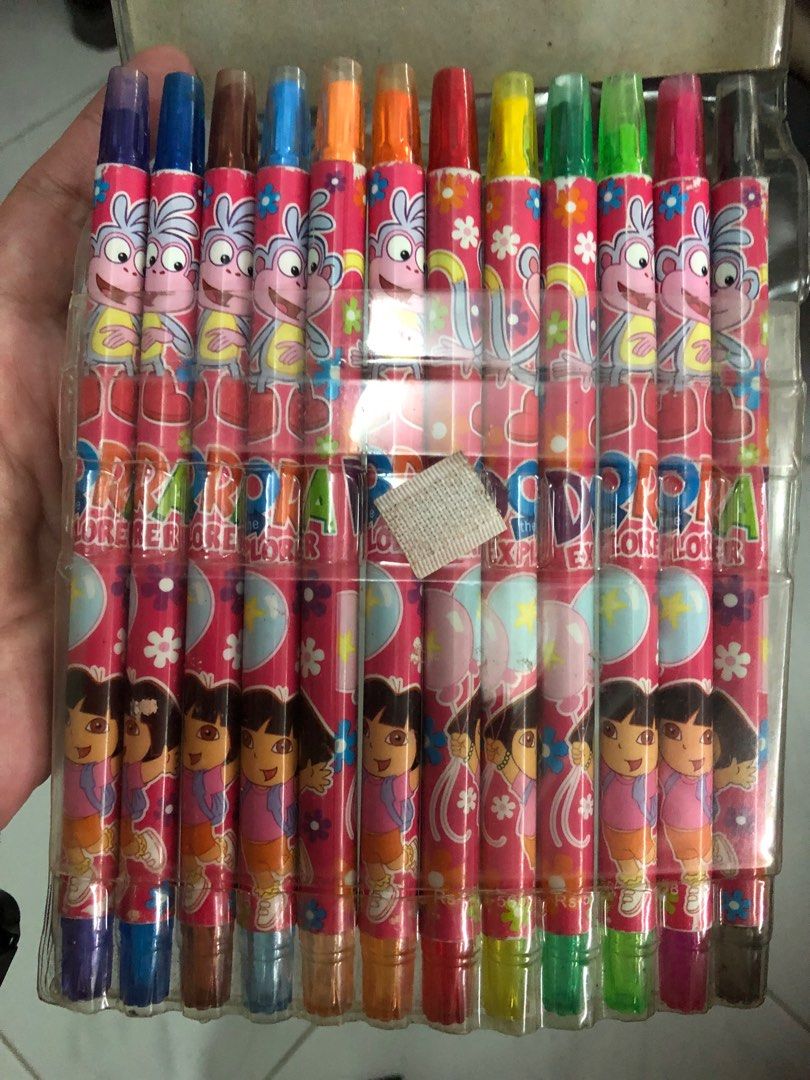 Dora Rolling Crayon set, Hobbies & Toys, Stationery & Craft, Stationery ...