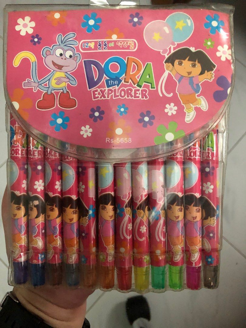 Dora Rolling Crayon set, Hobbies & Toys, Stationery & Craft, Stationery ...