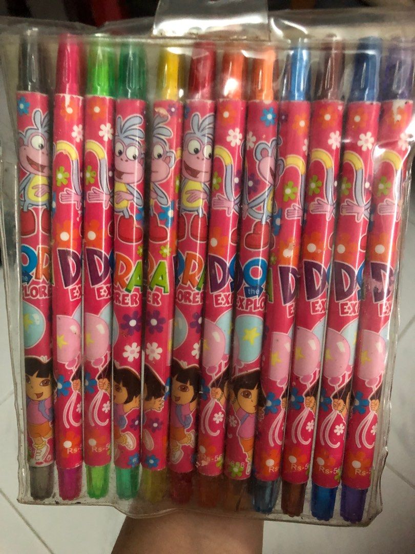 Dora Rolling Crayon set, Hobbies & Toys, Stationery & Craft, Stationery ...