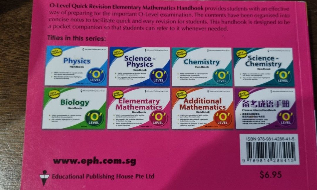 E Math O level Quick Revision Handbook, Hobbies & Toys, Books ...