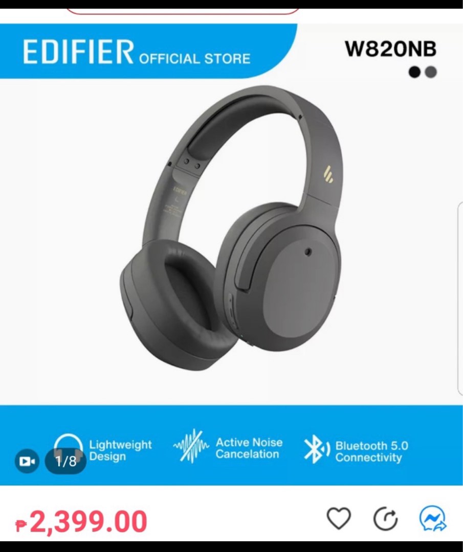 EDIFIER W820NB, Audio, Headphones & Headsets on Carousell