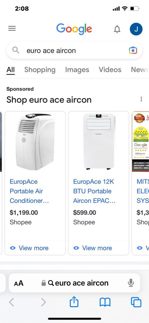EuroAce Aircon- comes with delivery, TV & Home Appliances, Air ...