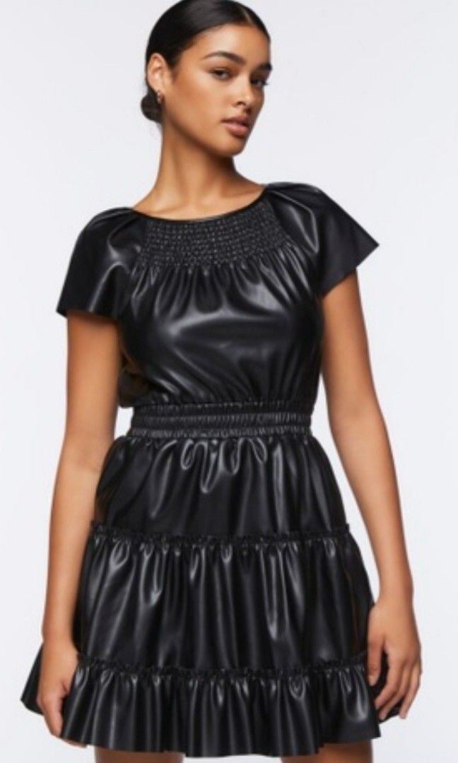 Forever 21 Leather Dress