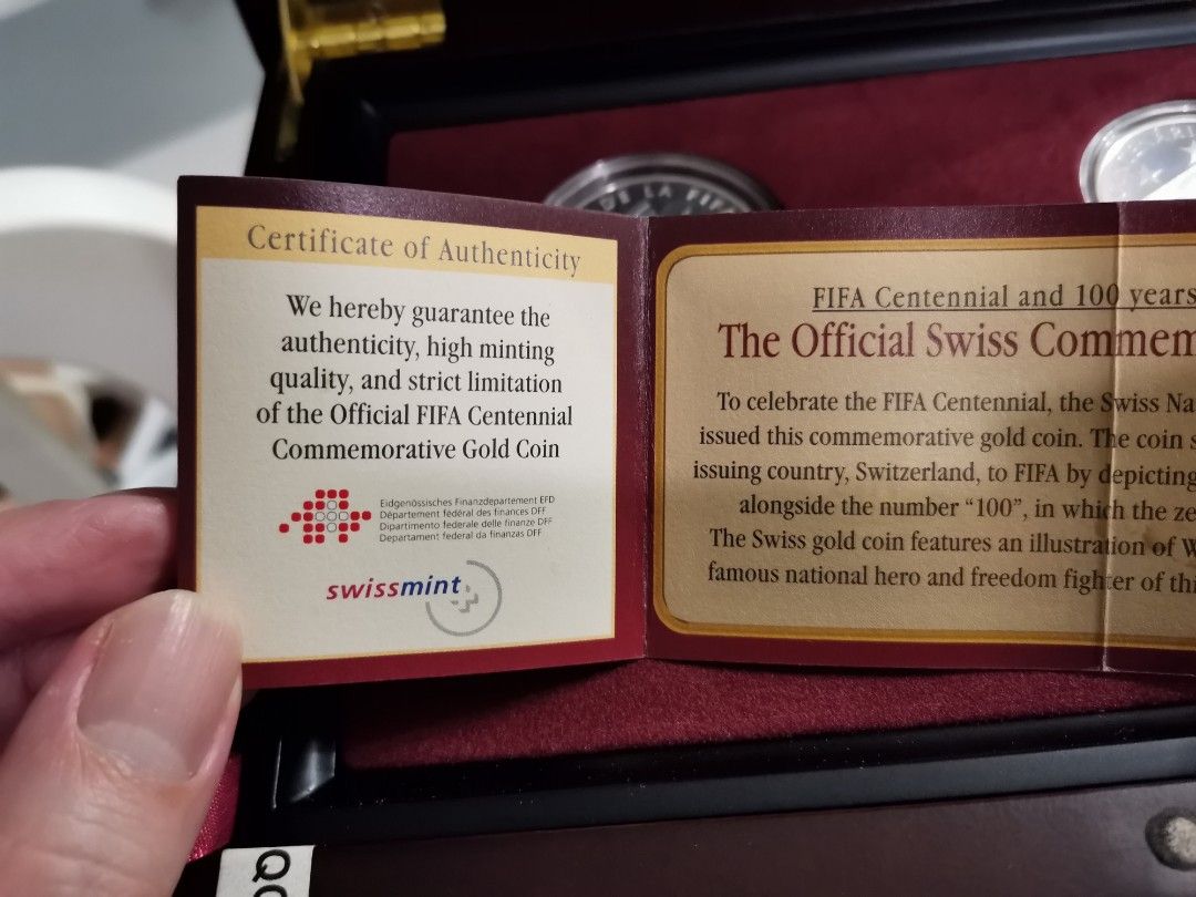 FIFA 100 Years Gold & Silver Coins (1 out of 10000), Hobbies & Toys ...