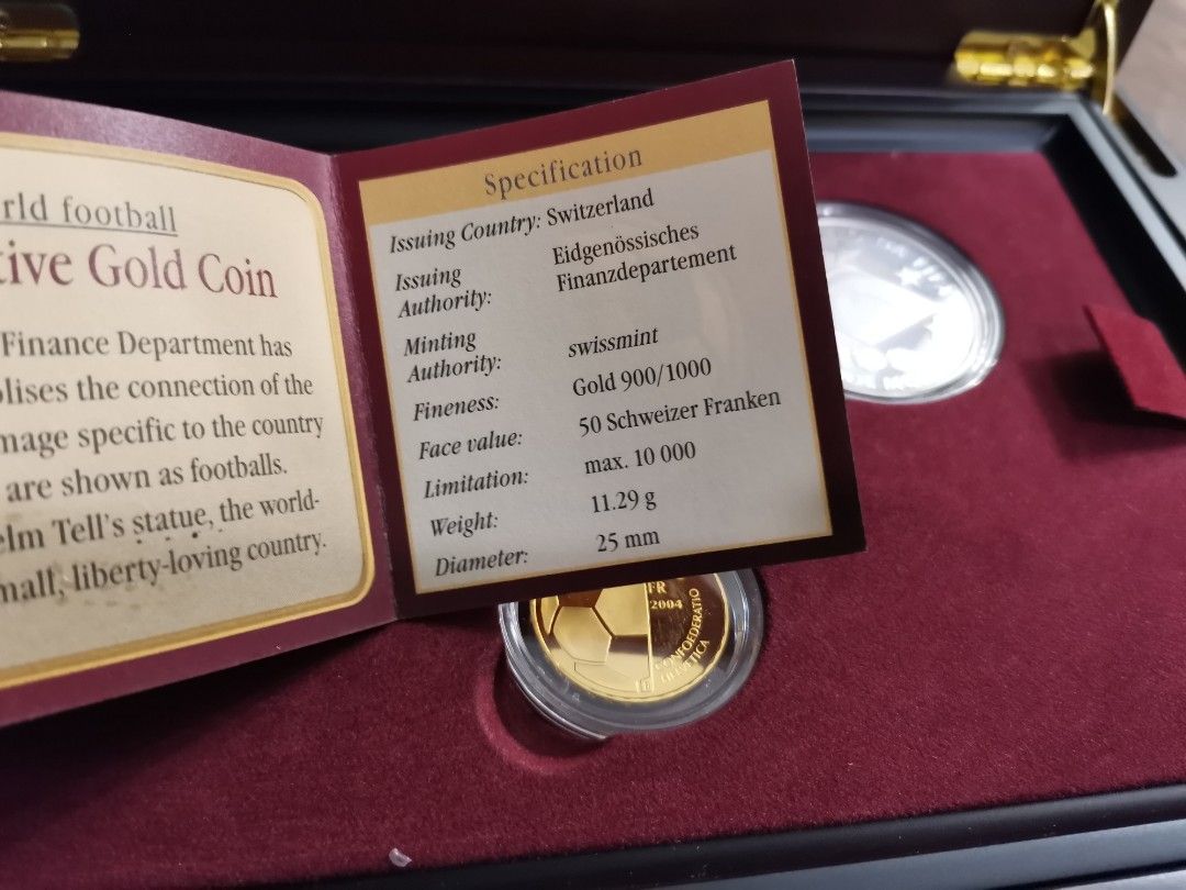 FIFA 100 Years Gold & Silver Coins (1 out of 10000), Hobbies & Toys ...
