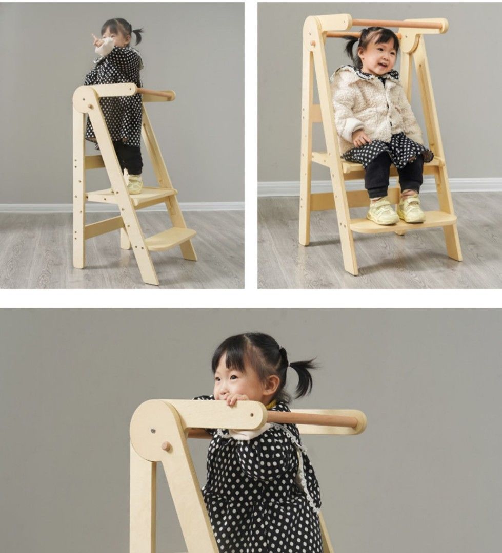 Foldable Learning Tower, Babies & Kids, Baby Nursery & Kids Furniture ...