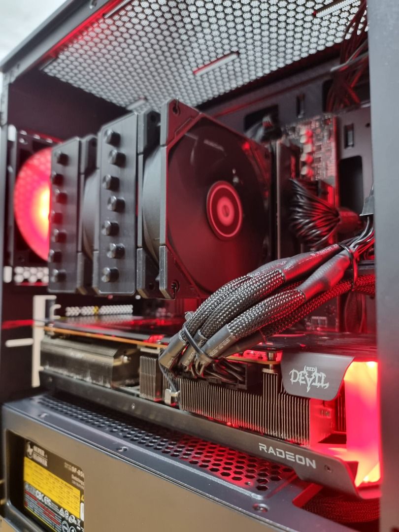 [FREE DELIVERY] RX 6800 XT RADEON RED DEVIL + RYZEN 5 7600X + B650M MSI ...