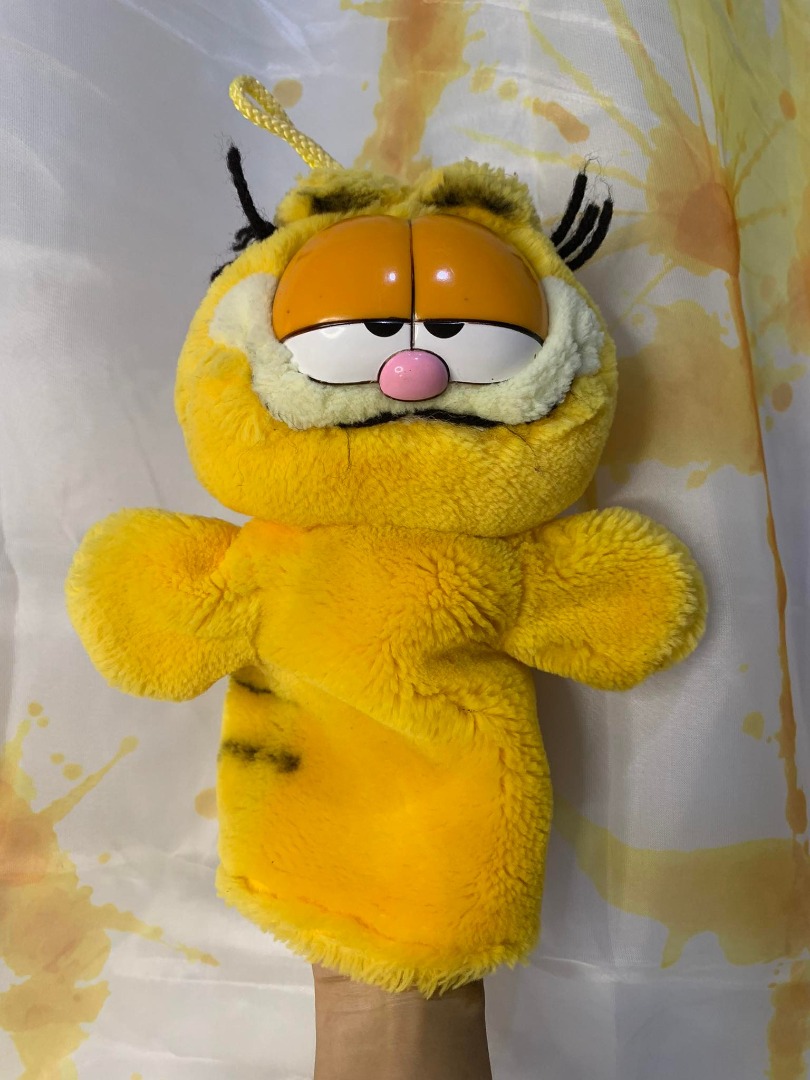Garfield Hand Puppet Vintage Hardeye 10", Hobbies & Toys, Toys & Games ...