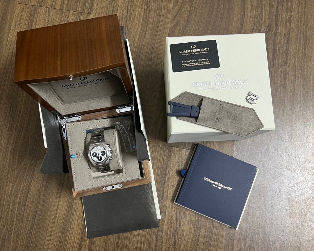 Gerard Perregaux Laureato Panda Chronograph, Luxury, Watches on Carousell
