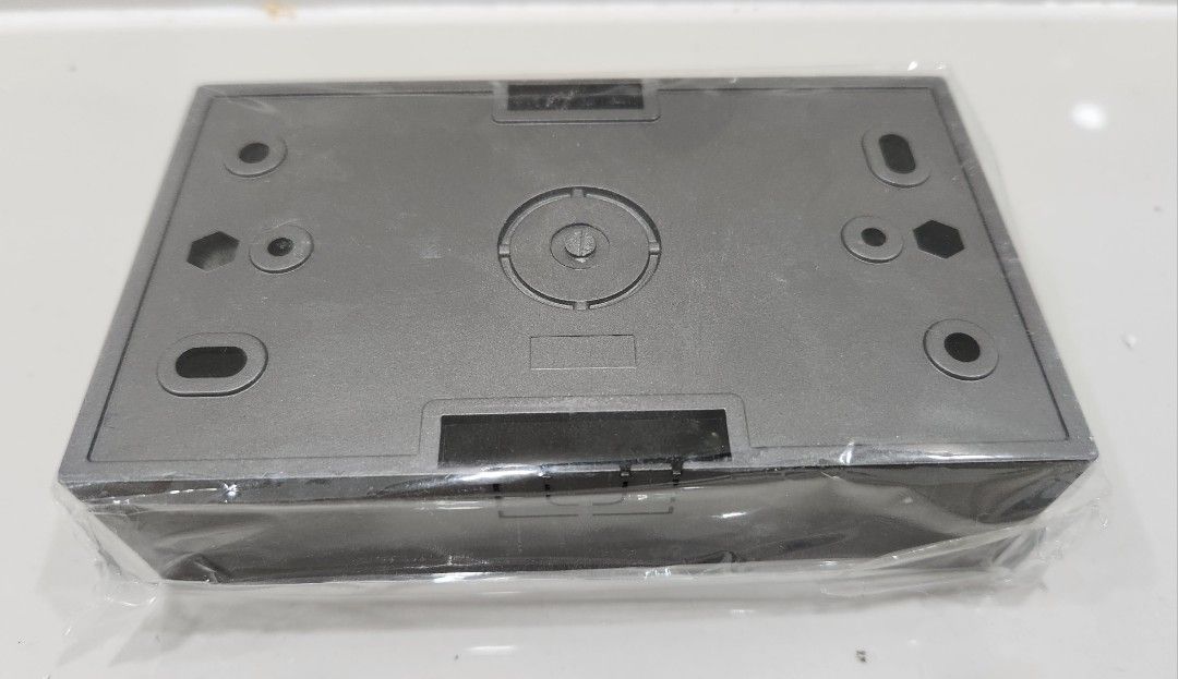 Gray Switch Socket Box for Single gang and Double gang, TV & Home ...