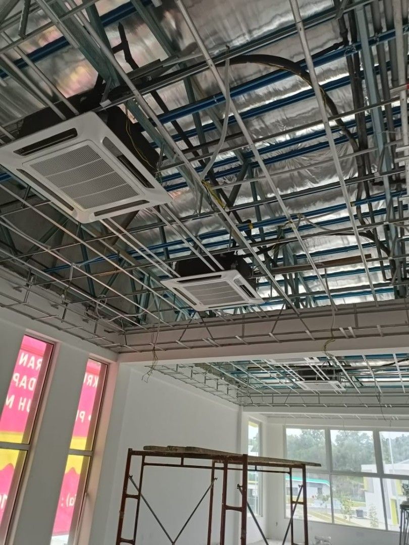 Hacking conceal plaster Ceiling Electrical wiring AirCond Specialist ...