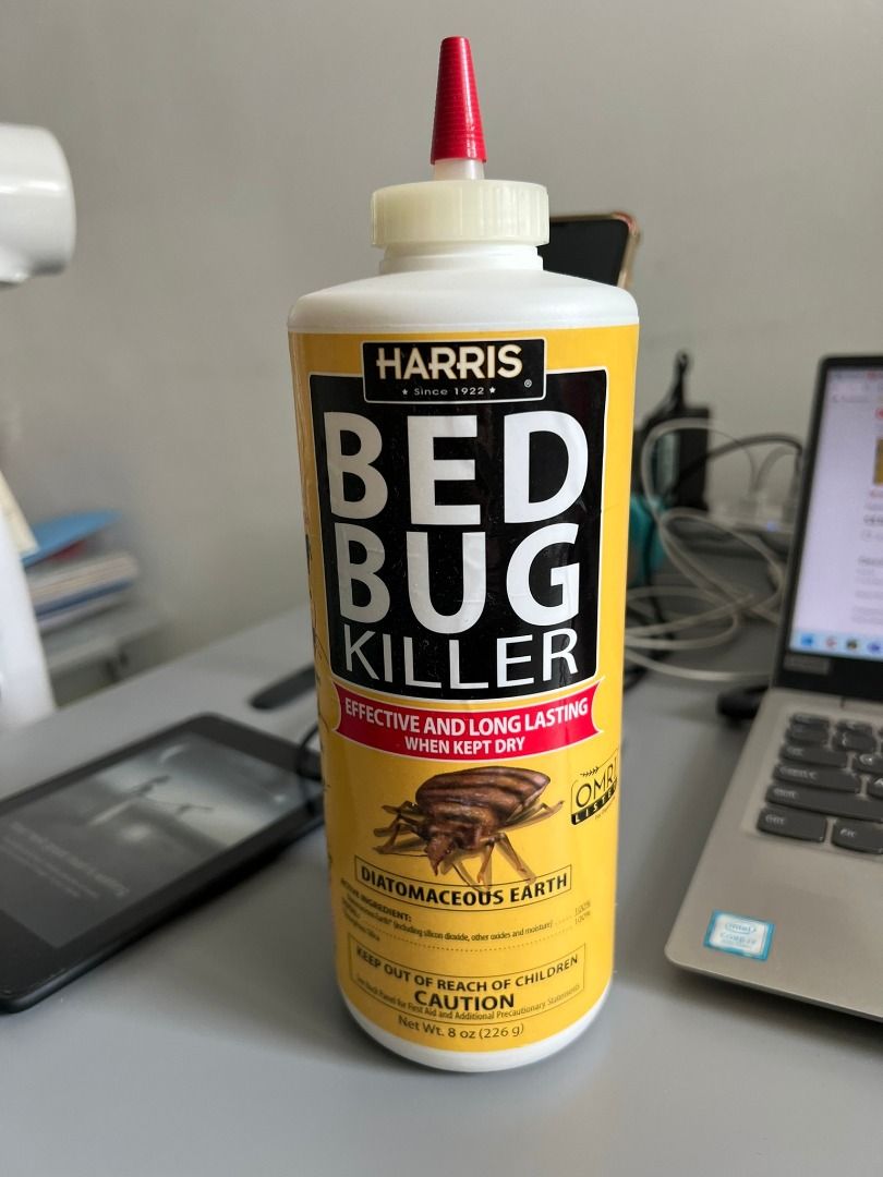 Harris Bed Bug Killer with Diatomaceous Earth 8 Oz., Furniture & Home ... Harris Bed Bug Killer with Diatomaceous Earth 8 Oz., Furniture & Home ...