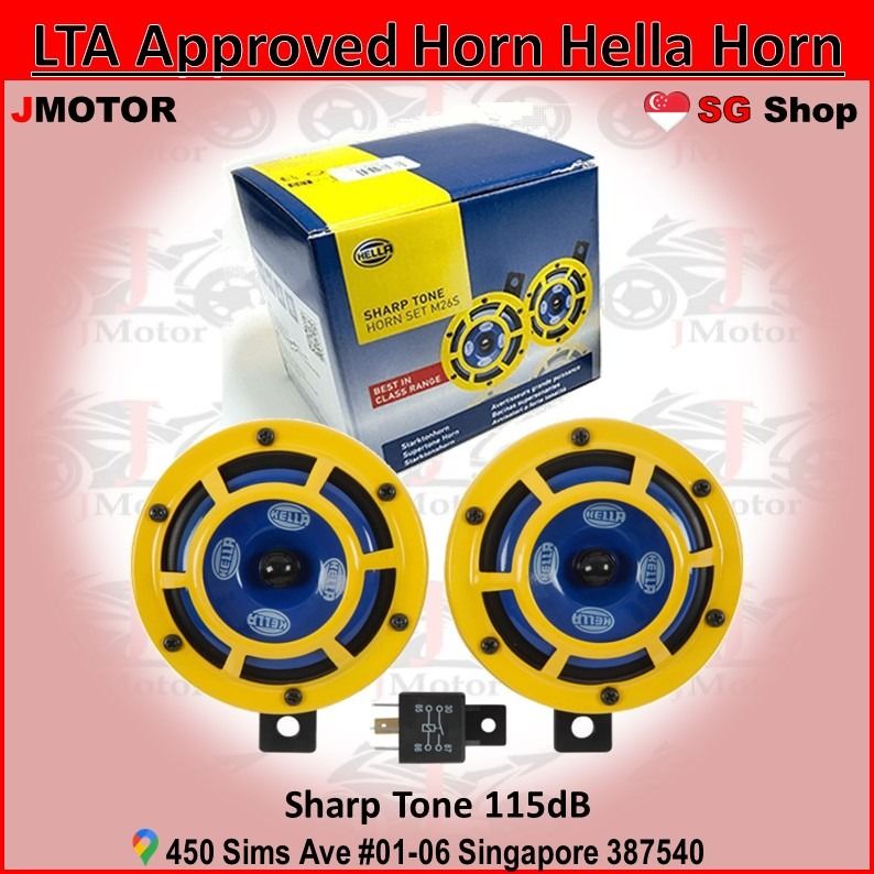hella horn original, Motorcycles, Motorcycle Accessories on Carousell