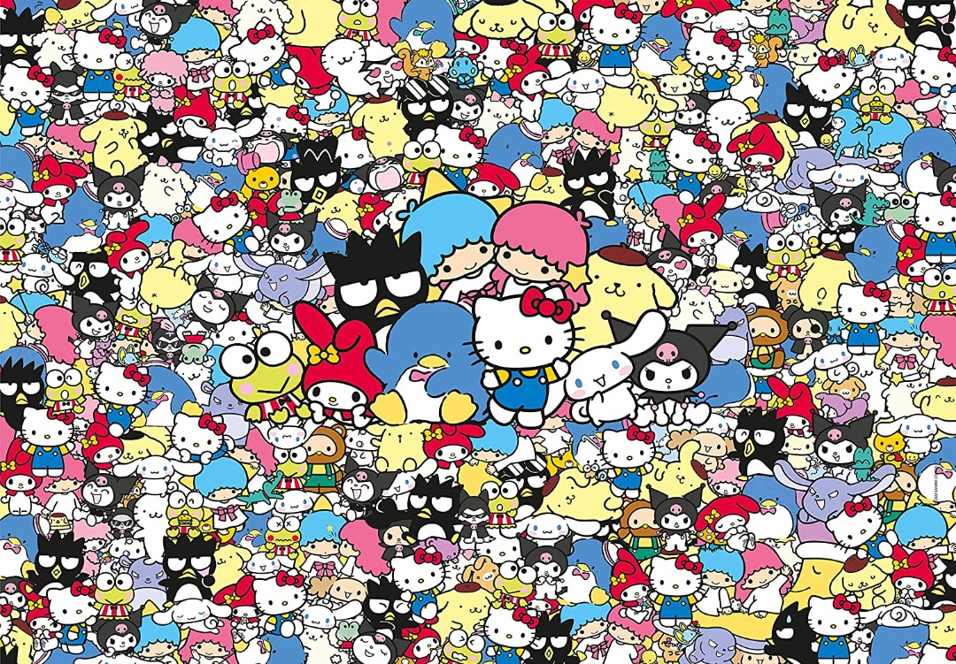 Hello Kitty 1000 Pieces Jigsaw Puzzle - Made in Italy, Hobbies & Toys ...