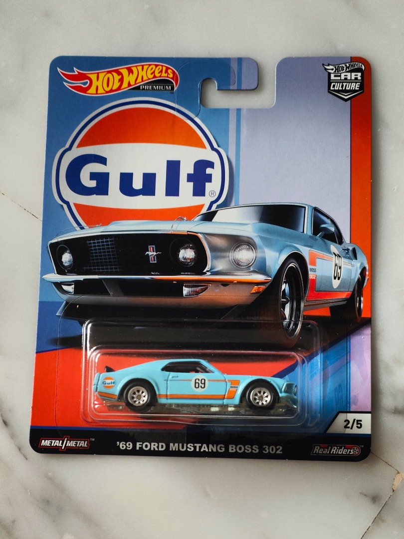 Hot Wheels 69 Ford Mustang Boss 302 from Gulf series, Hobbies & Toys ...