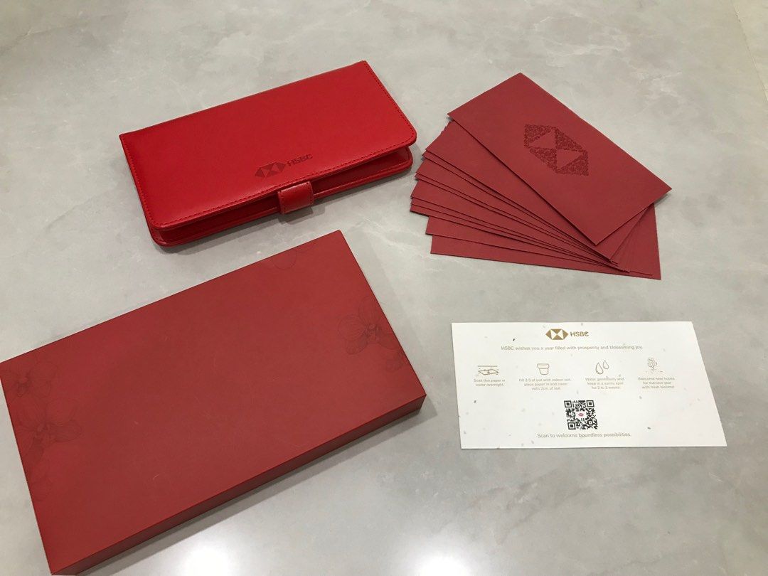 HSBC Jade Premier Elite Esteem CNY 2023 Ang pow Red Packet Sets Year of ...