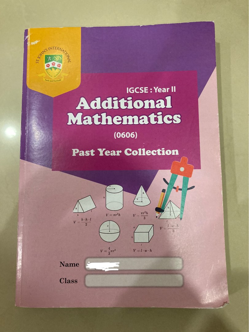 IGCSE Additional Mathematics Past Year Paper 0606 Hobbies Toys igcse-additional-mathematics-past-year-paper-0606-hobbies-toys