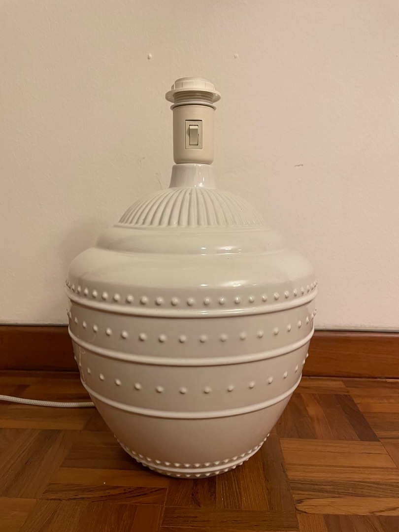 IKEA ceramic table lamp base, Furniture & Home Living, Lighting & Fans ...
