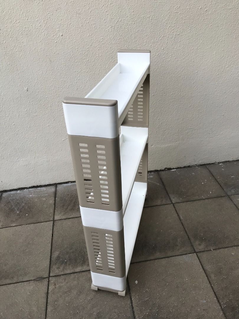 Ikea three tier and two tier racks with wheels. $10 each., Furniture ...