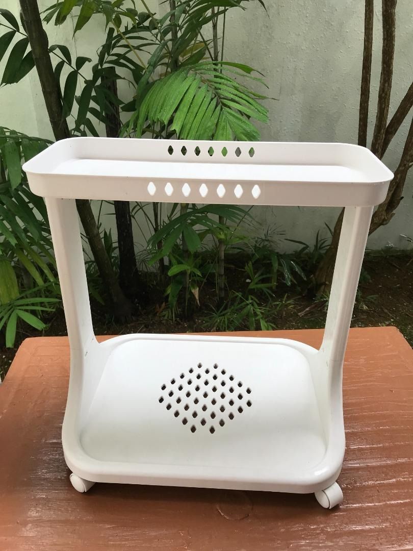 Ikea three tier and two tier racks with wheels. $10 each., Furniture ...