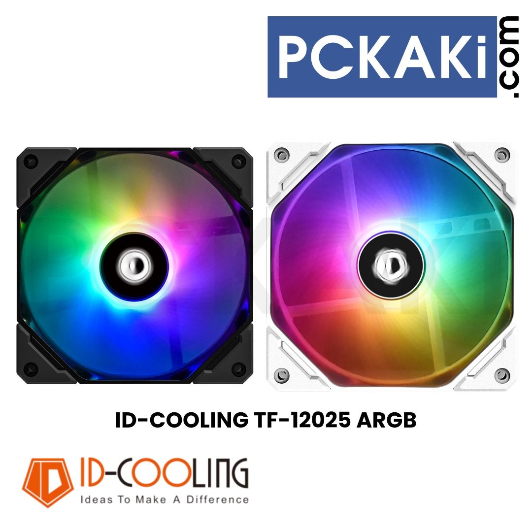 [IN STOCK] ID COOLING TF-12025/ DF-12025 / ZF-12025 ARGB 4-PIN PWM ...