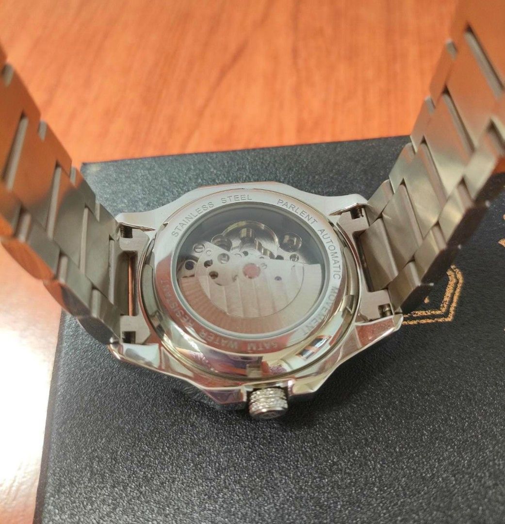 Jam Parlent Force Steel Automatic, Fesyen Pria, Jam Tangan di Carousell