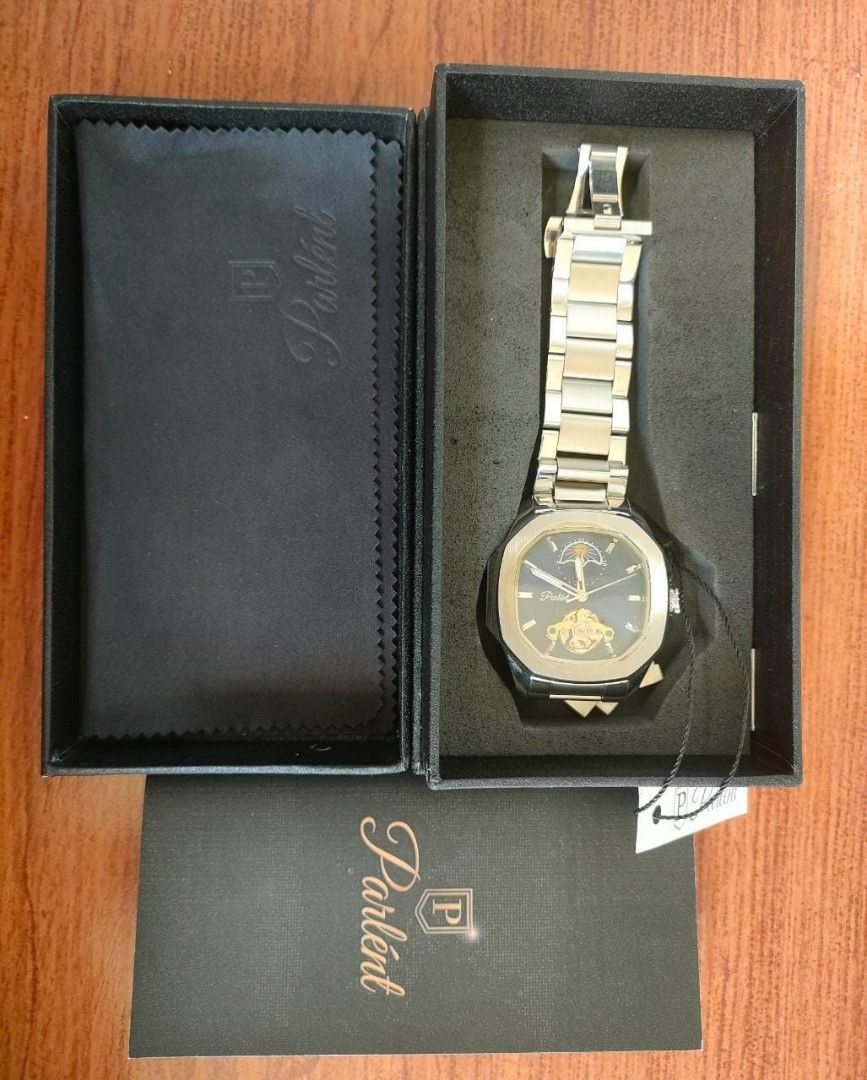 Jam Parlent Force Steel Automatic, Fesyen Pria, Jam Tangan di Carousell