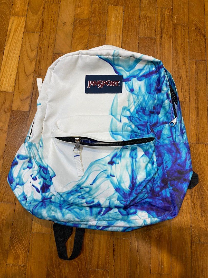 jansport blue flame, Women's Fashion, Bags & Wallets, Backpacks on ...