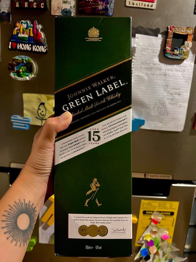 JOHNNIE WALKER GREEN LABEL 700 ML FOR SALE !, Food & Drinks, Beverages ...