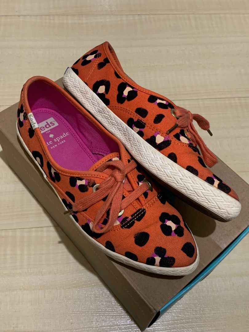 Keds x Kate Spade Pointer Cheetah (Orange), Women's Fashion, Footwear ...