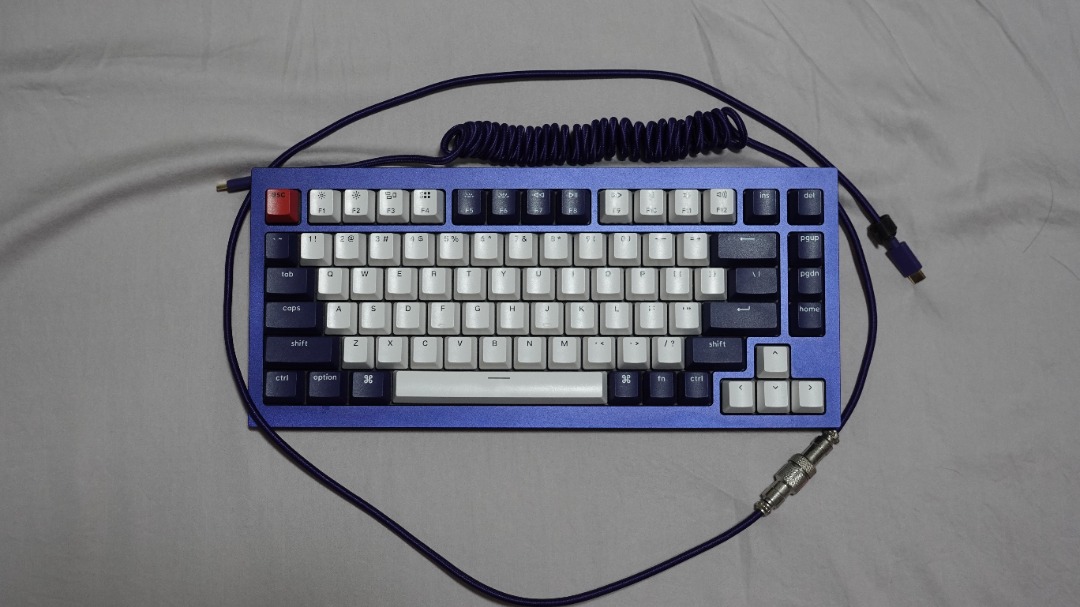 Keychron Q1 Red Switch w/ Tempest Tape Mod, Computers & Tech, Parts ...