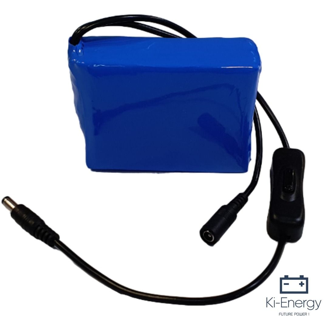 [Ki-Energy] 12V 12Ah 12000mAh Lithium Polymer Battery Pack with On/Off ...
