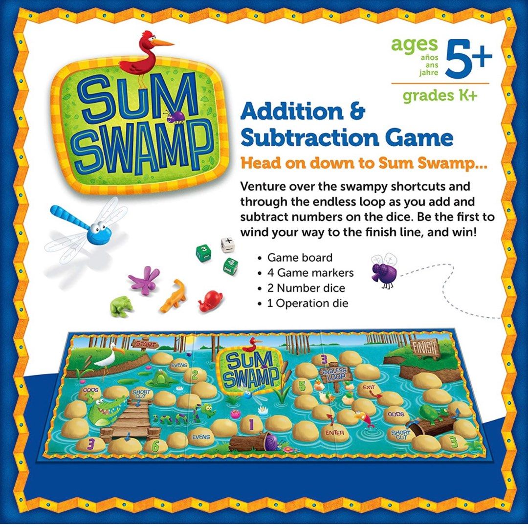 Learning Resources Sum Swamp Game, Hobbies & Toys, Toys & Games on ...
