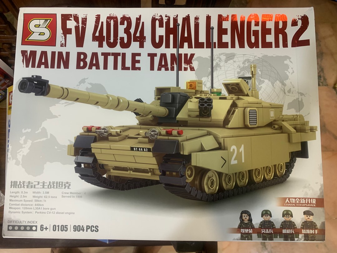 Lego Compatible Sembo Block Challenger Tank, Hobbies & Toys, Toys ...