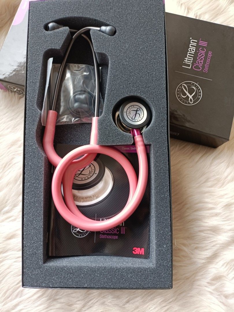 Littmann Stethoscope Classic III Limited Edition Pink Tube Mirror ...