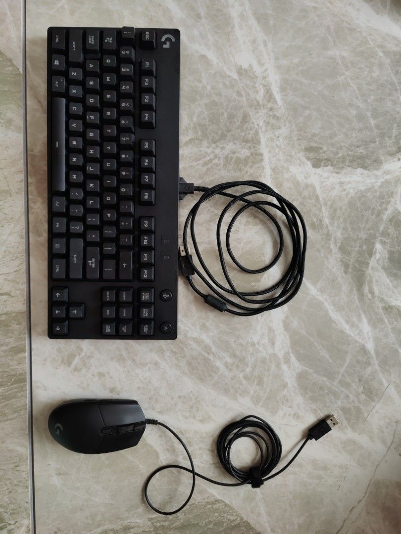 Logitech GPro hero wired mouse and keyboard, Computers & Tech, Parts & Accessories, Computer ...