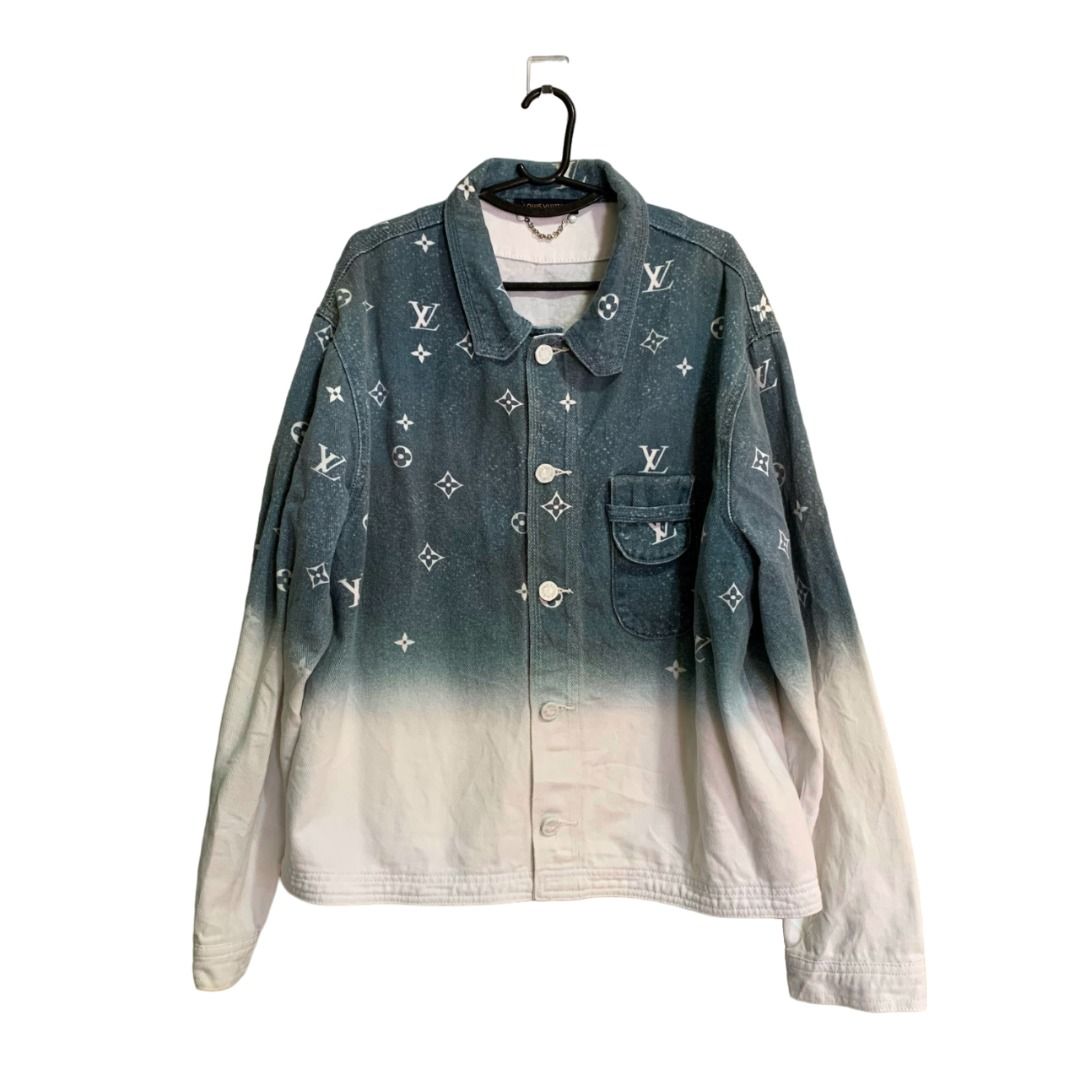 LOUIS VUITTON 2020 MONOGRAM SPRAY DENIM JACKET, Luxury, Apparel on ...