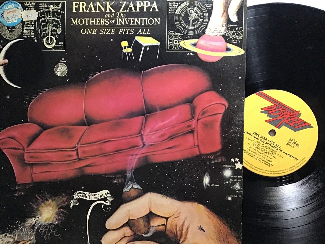 LP Frank Zappa and the Mothers of Invention - One Size Fits All OOP VINYL RECORD Anubis Classic ...