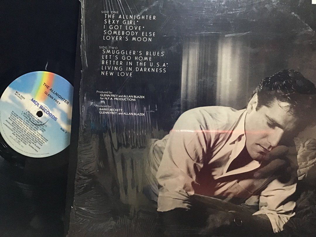 LP Glenn Frey (Eagles) - Allnighter OOP USA VINYL RECORD Anubis Piring ...